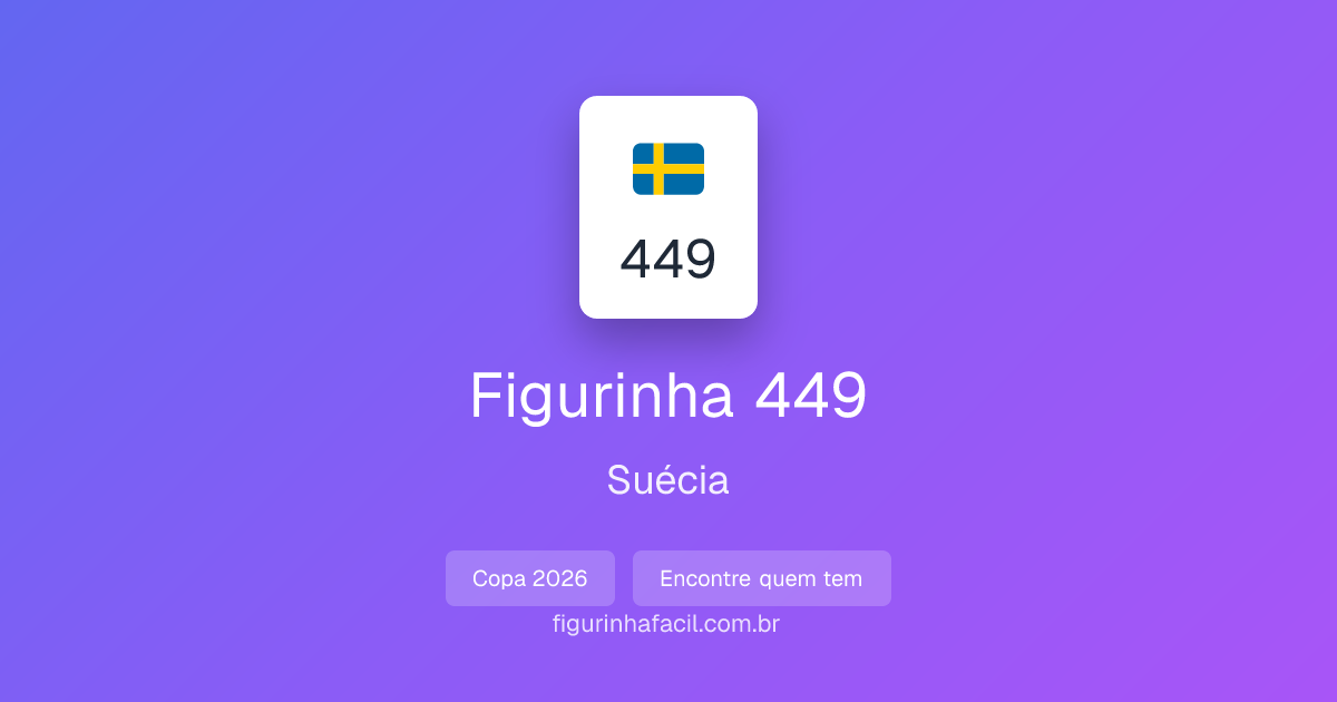 Escudo - Figurinha SWE-1 Suécia 🇸🇪 | Copa 2026